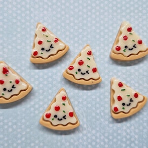 Pizza Magnets × 6/message Board Magnets/food Magnets/novelty Magnets ...