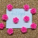 Rose Push Pins 10/pink Roses Push Pins/rose Thumb Tacks/cork Board ...