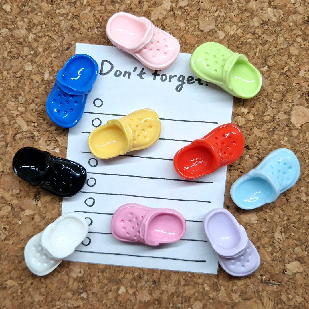 Colorful Clog Shoe Push Pins, Novelty Cork Board Thumb Tacks - Etsy