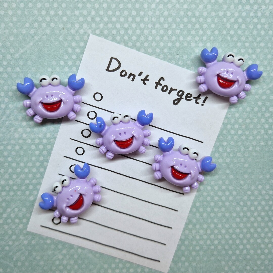 Happy Crab Magnets × 5/memo Board Magnets/fridge Magnets/magnets for ...