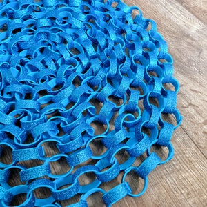 Blue Garland "paper Chain"/blue Chain Garland/rainbow Garland/christmas ...
