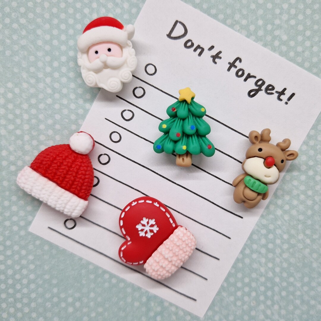 Christmas Magnets 5/decorative Fridge Magnets/xmas Magnets/memo Notice ...