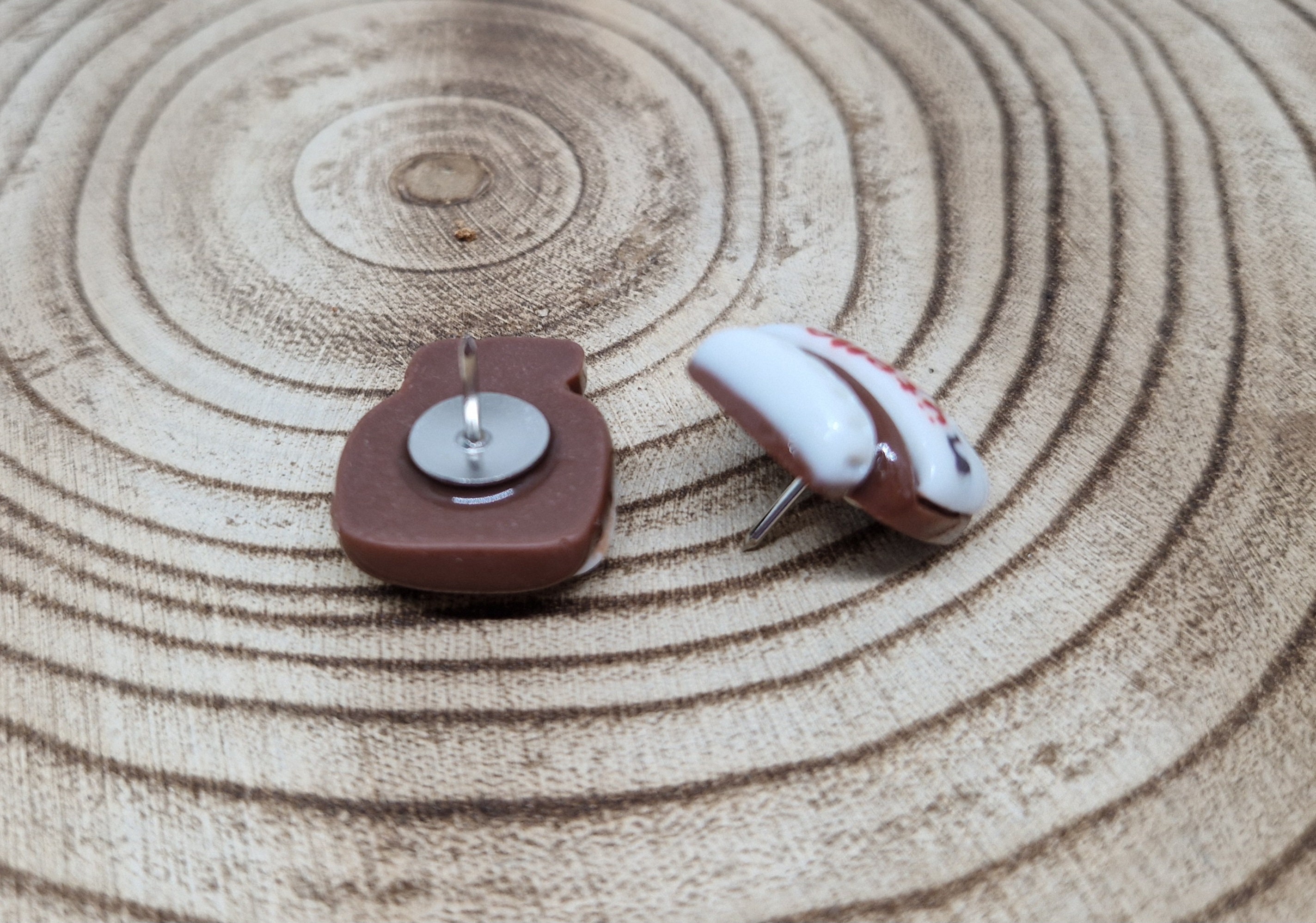 Chocolate Spread Jar Push Pins, Novelty Cork Board Thumbtacks (set of 5 ...