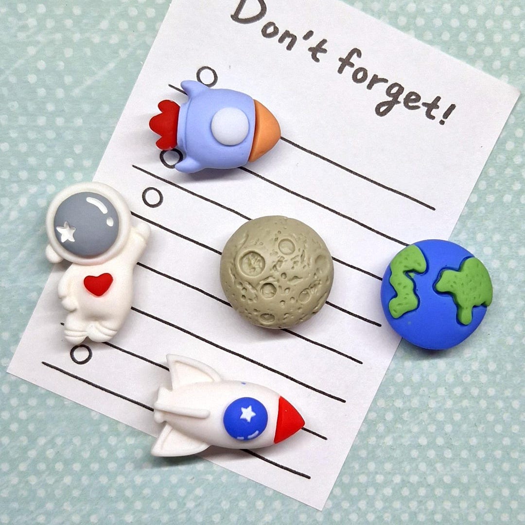 Space Planet Fridge Magnets × 5/astronaut Magnets/cosmos Fridge Magnets ...