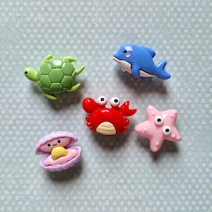 Sea Summer Magnets × 5/sea Creatures/memo Board Magnets/fridge Magnets ...