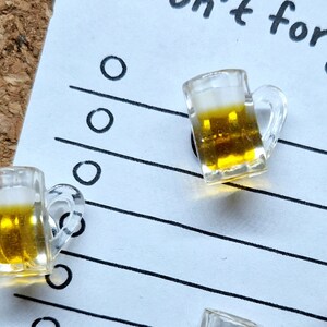 Beer Push Pins 10/pint Beer Glass Push Pins/novelty Decorative Push ...