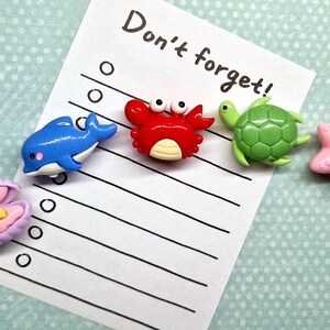 Sea Summer Magnets × 5/sea Creatures/memo Board Magnets/fridge Magnets ...