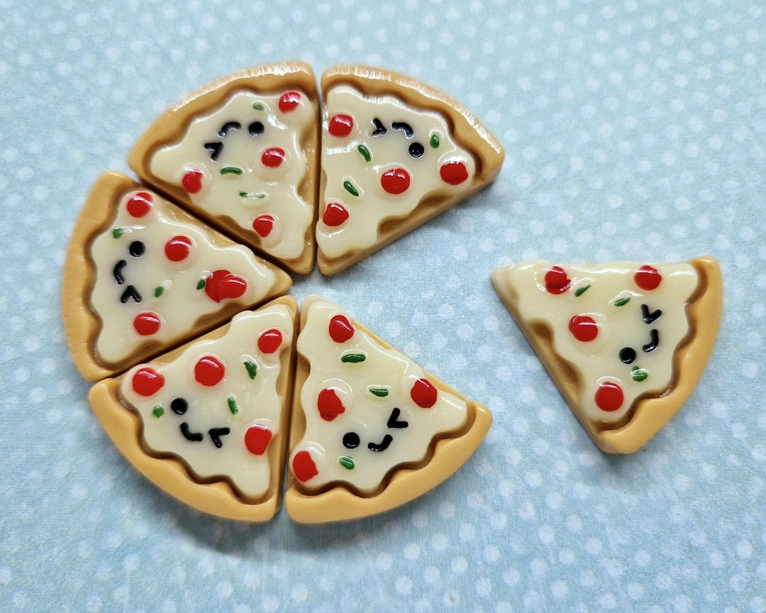 Pizza Magnets × 6/message Board Magnets/food Magnets/novelty Magnets ...