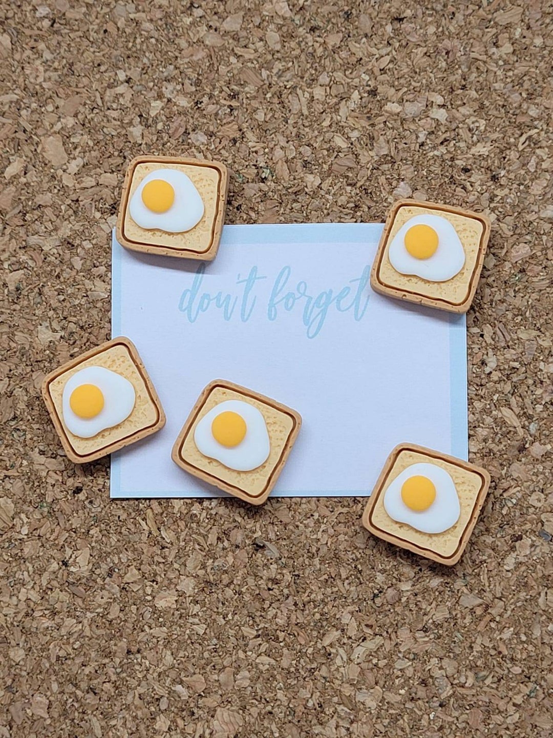 Egg and Toast Push Pins 5/novelty Push Pins/thumb Tack - Etsy