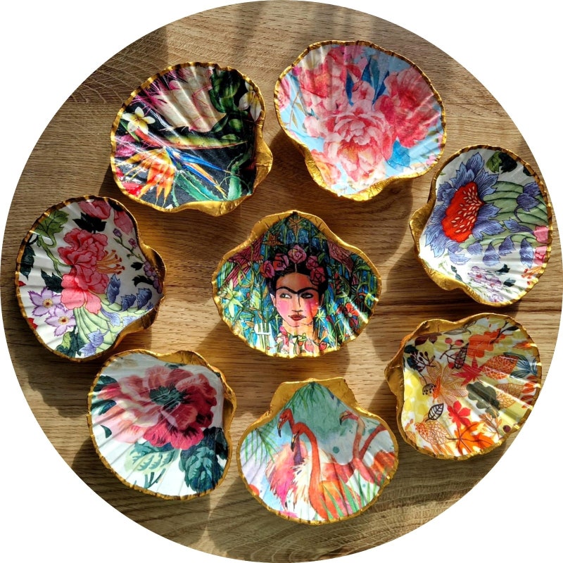 Decoupaged Shell - Etsy