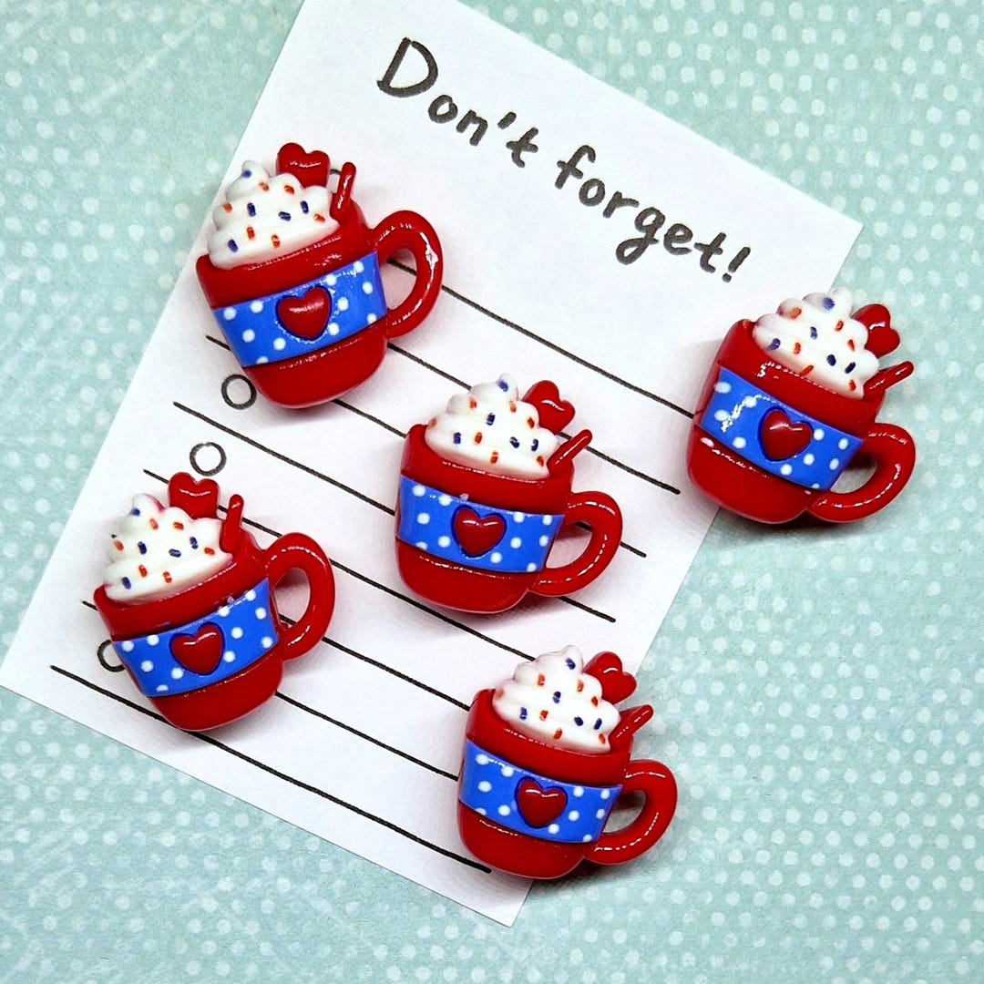 Coffee Frappuccino Magnets × 5/coffee Cup Magnets/hot Chocolate ...