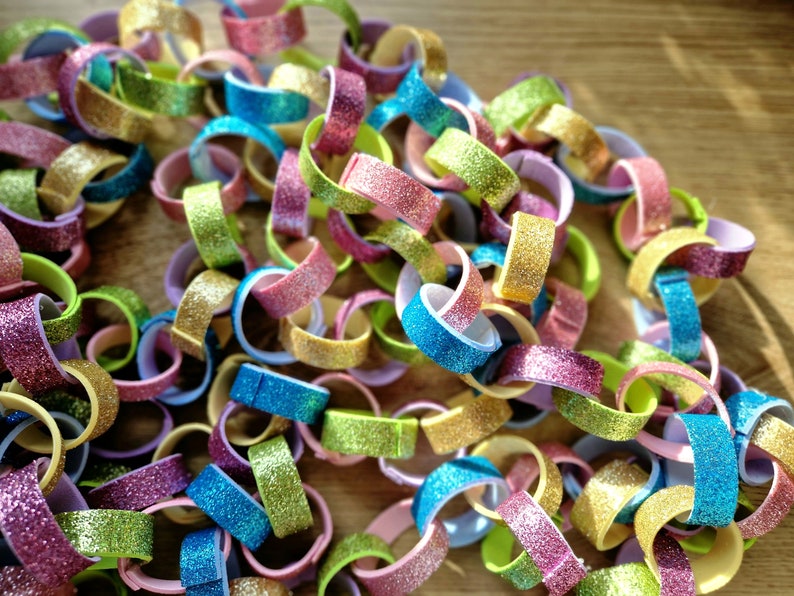 Multicolour Garland/"paper Chain"/pastel Chain/baby Shower Garland ...