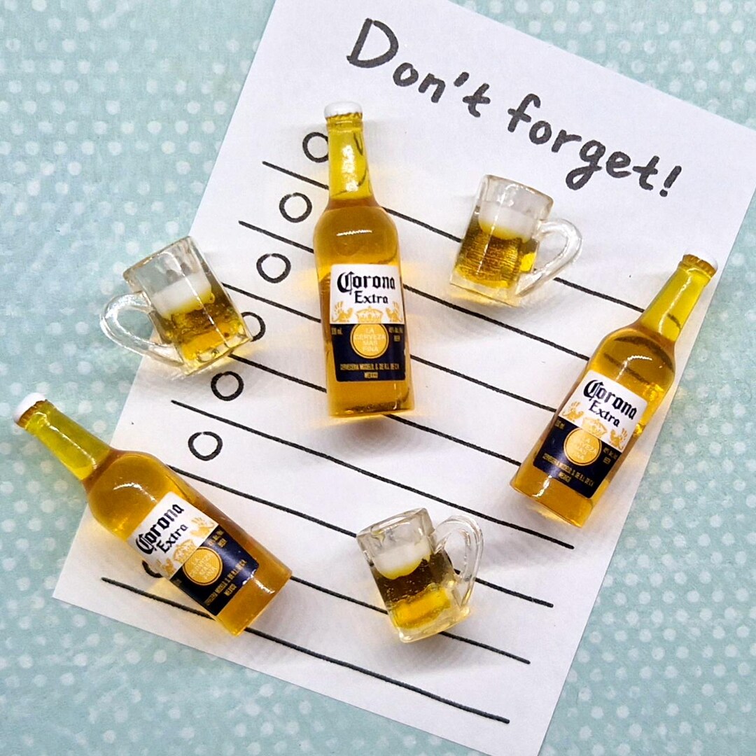 Beer Magnets Set of 6/pint Bottle Magnet/message Board Magnets/pub Bar ...