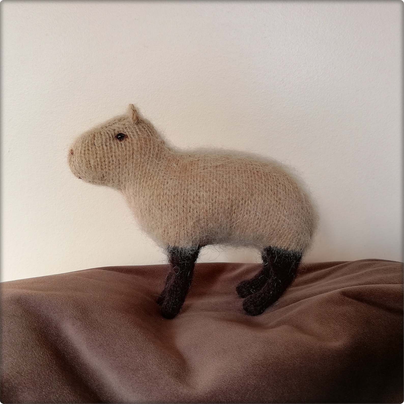Knitted Realistic Capybara Toy Exclusive Animal Lover Gift | Etsy
