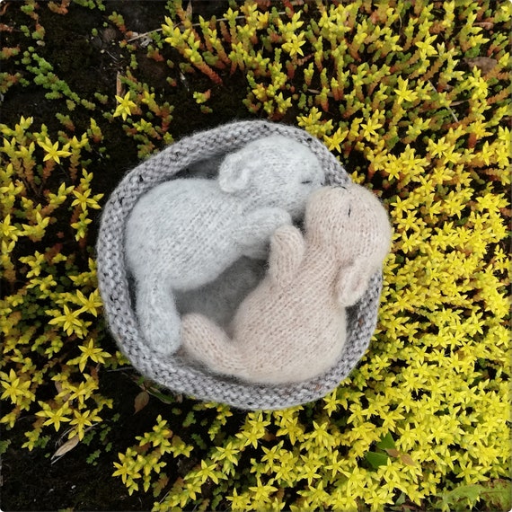 Stuffed Bunny Toy Sleeping Bunny Baby Rabbit Lover Gift | Etsy