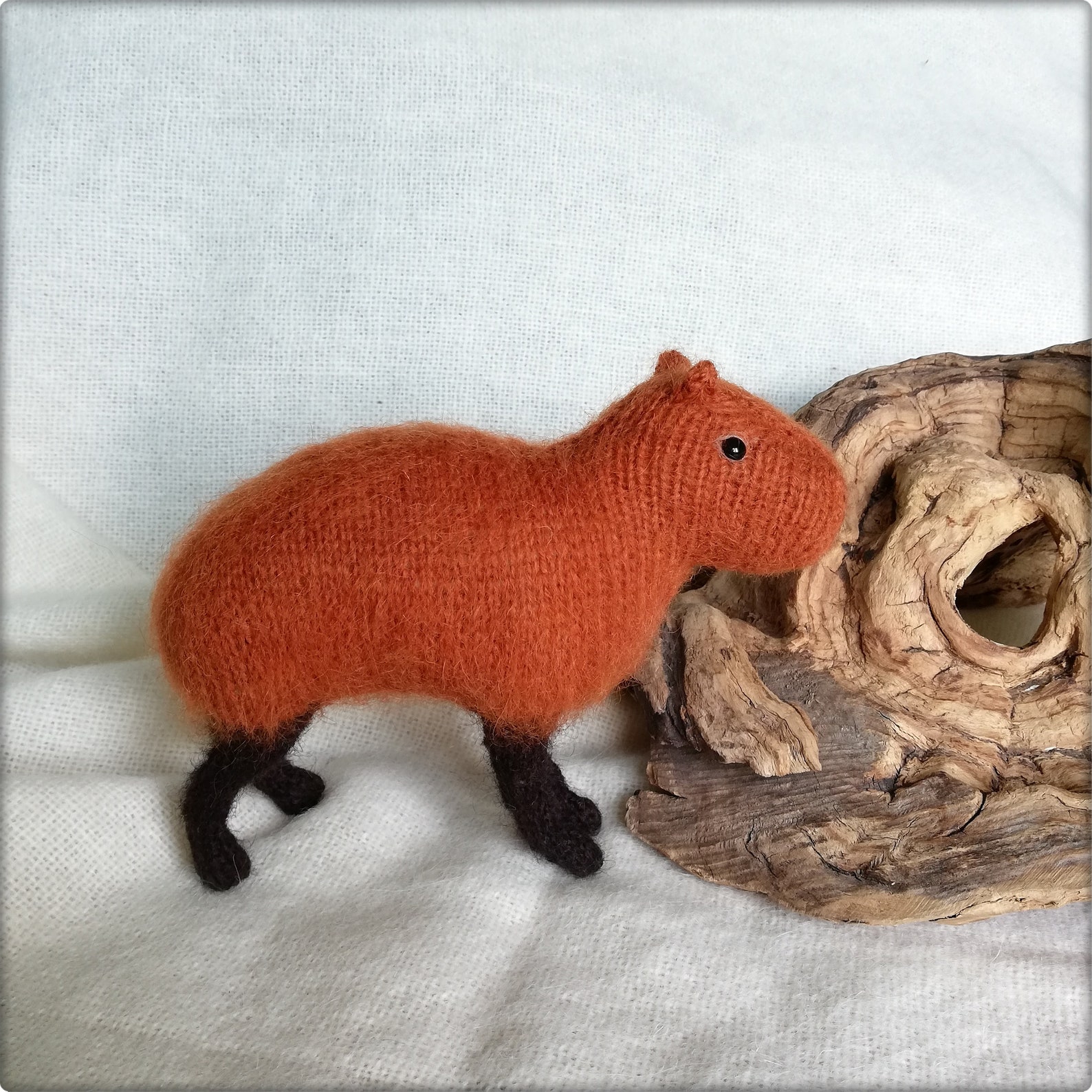 Knitted Realistic Capybara Toy Exclusive Animal Lover Gift - Etsy