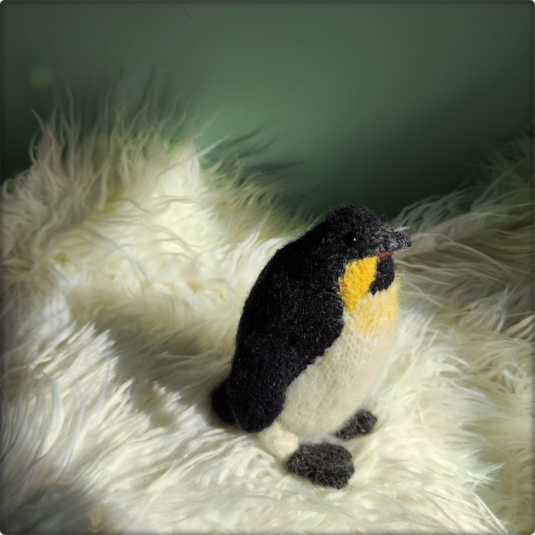 Knitted Emperor Penguin Toy Antarctic Animals Lover Gift - Etsy