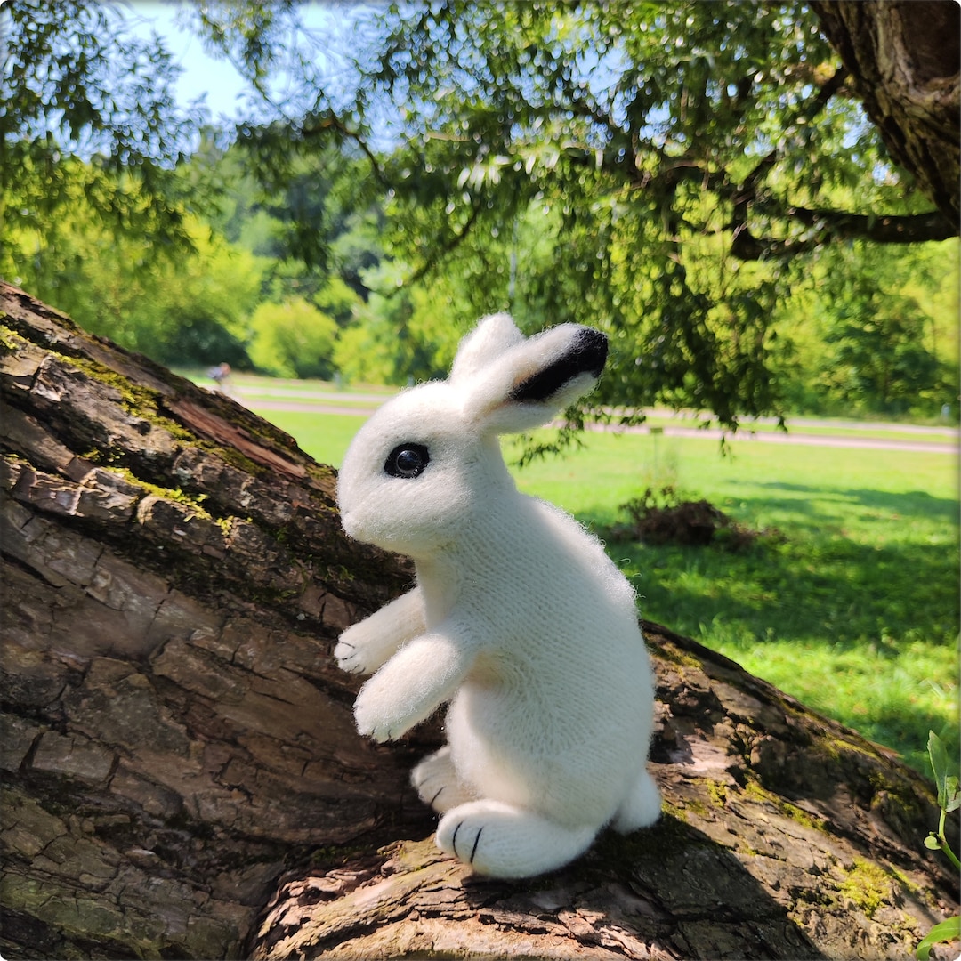 Knitted Arctic Hare From the North Pole for the Rabbit Lovers * White ...
