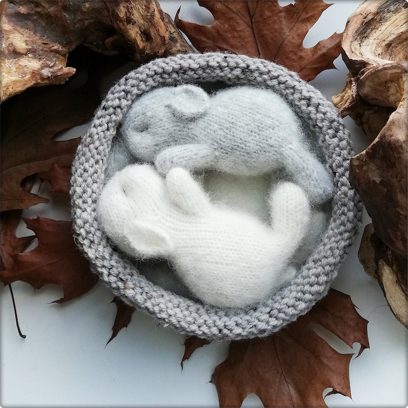 Stuffed Bunny Toy Sleeping Bunny Baby Rabbit Lover Gift | Etsy