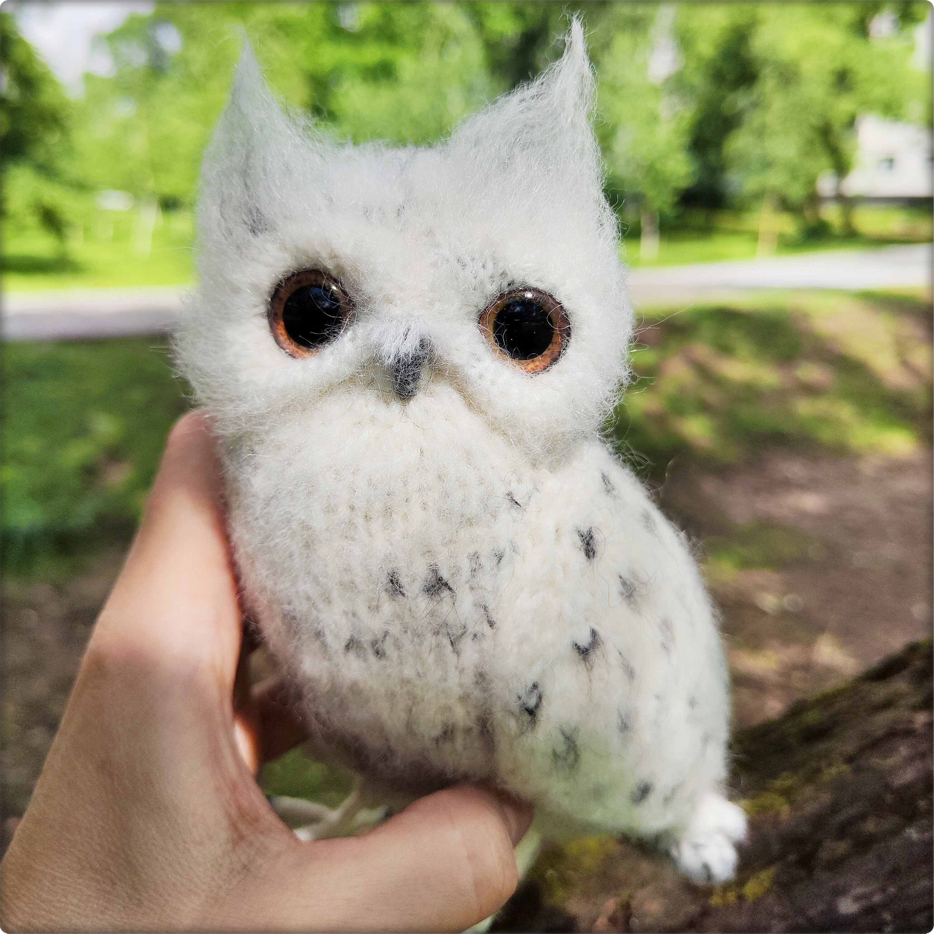 Stuffed white owl store