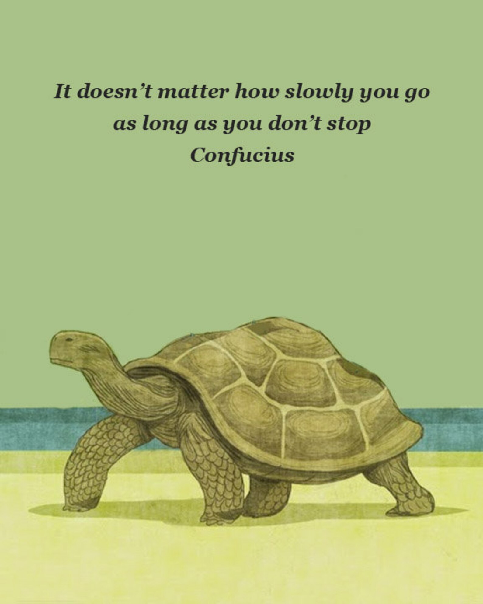 CONFUCIUS Quoteit Doesn't Matter How Slowly You Go as Long as You Don't ...