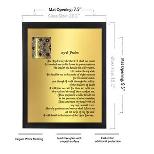 23rd PSALM Framed Print- the Lord is My Shepherd-illuminated Manuscript ...