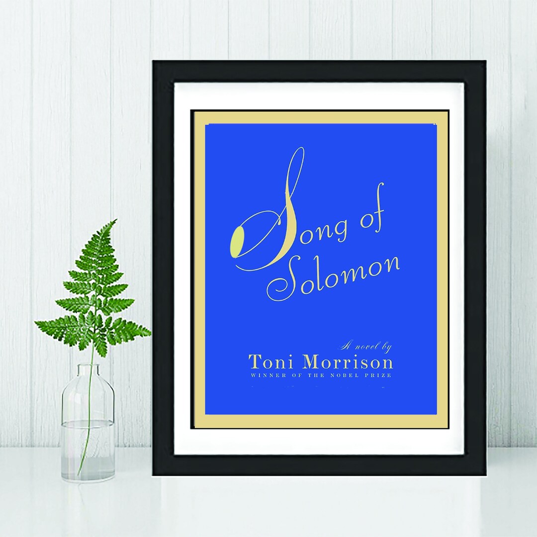 TONI MORRISON Song of Solomon Book Art Framed With Mat and Unframed ...