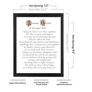 AMANDA GORMAN Super Bowl Poem-framed Print -honor Our Captains ...