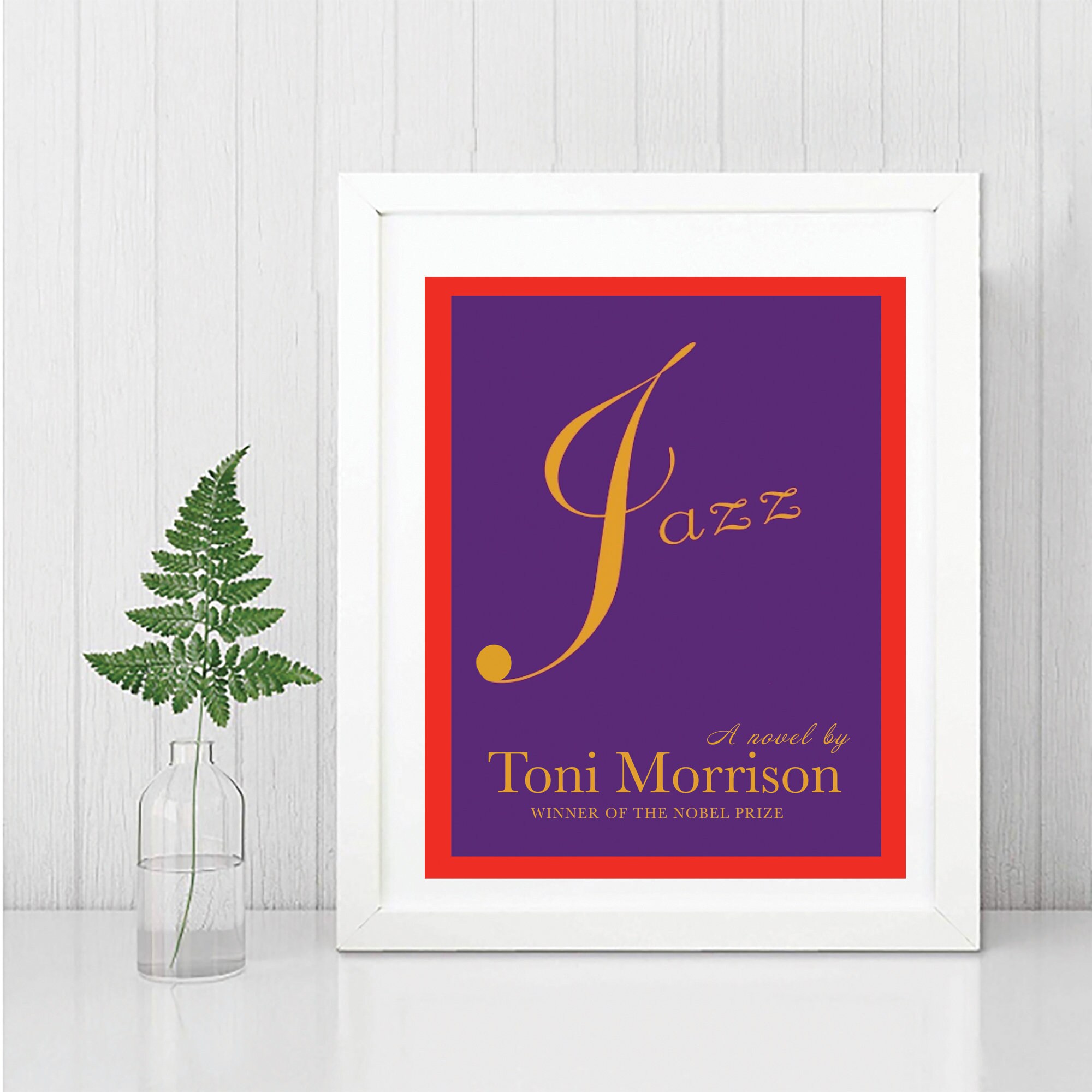 TONI MORRISON Jazz Book Cover Framed and Unframed 3 Sizes Wall Art - Etsy