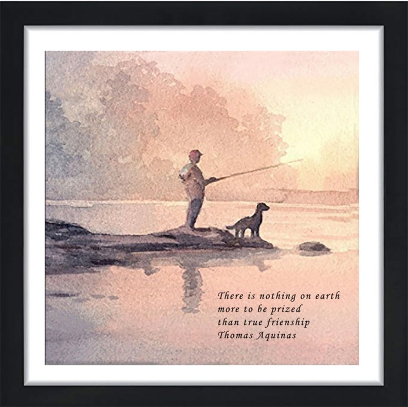 THOMAS AQUINAS FRIENDSHIP Wall Art Quote Framed Print-nothing on Earth ...