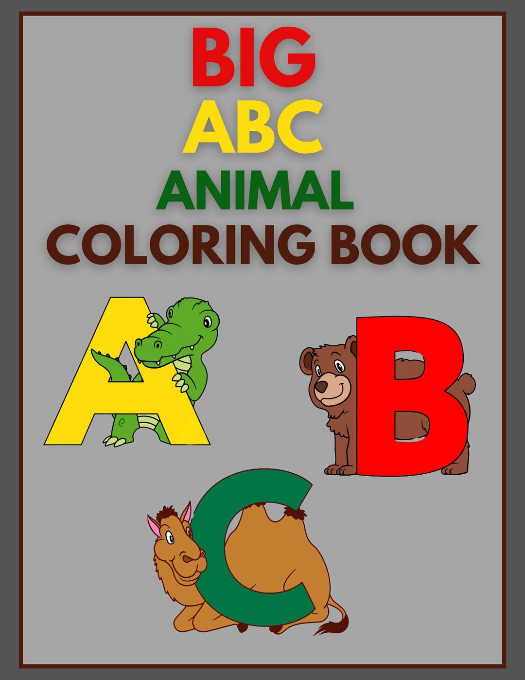 ABC ANIMAL COLORING Book - Etsy