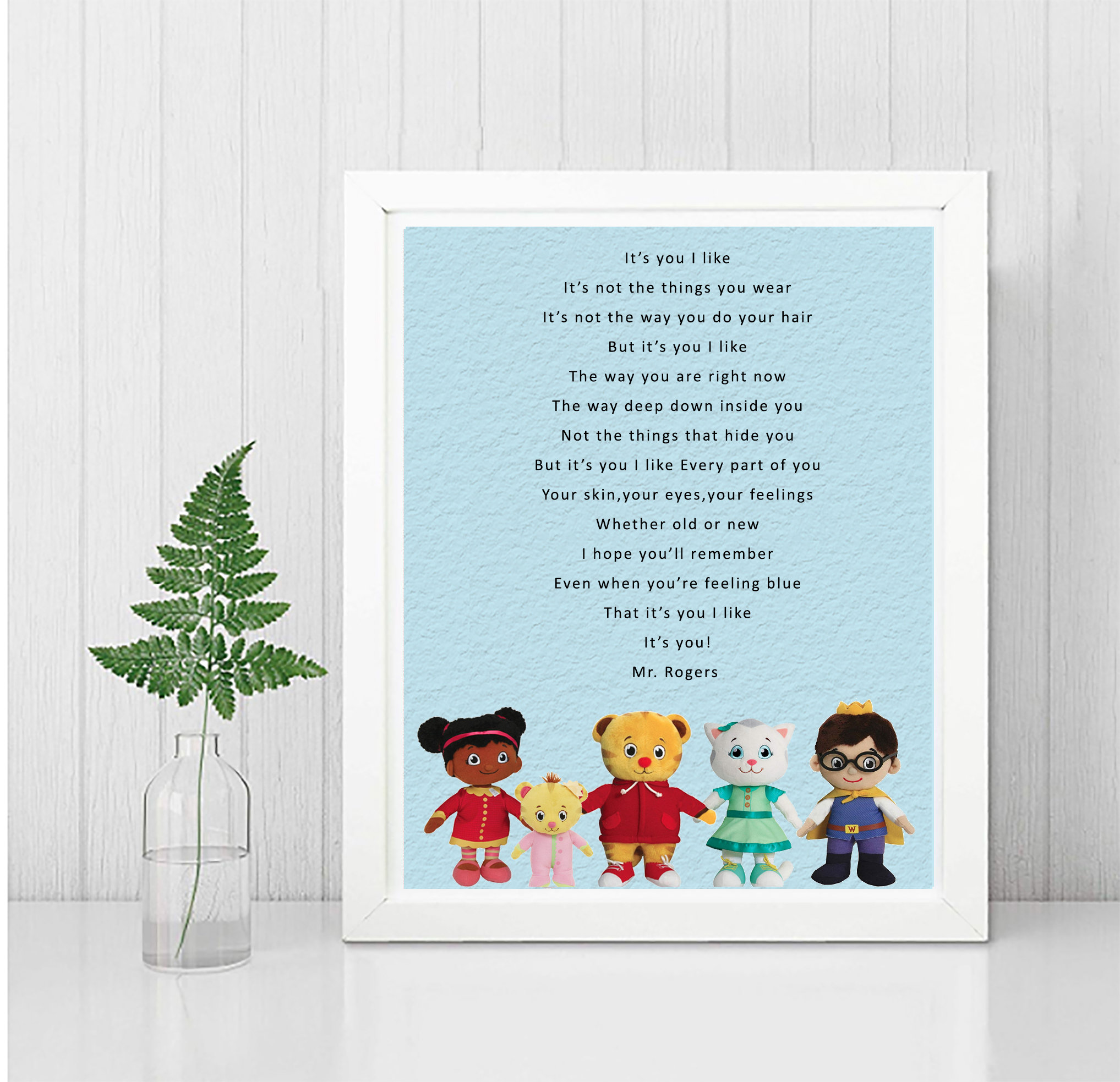 MISTER ROGERS it's You I Like... Friendship Quote With Neighborhood ...