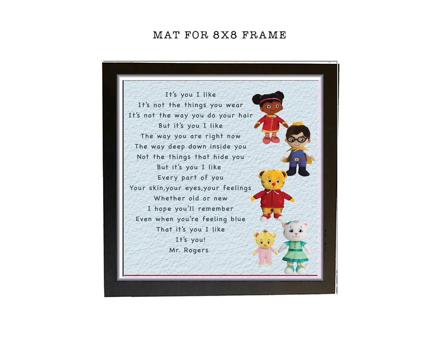 MISTER ROGERS it's You I Like... Friendship Quote With Neighborhood ...