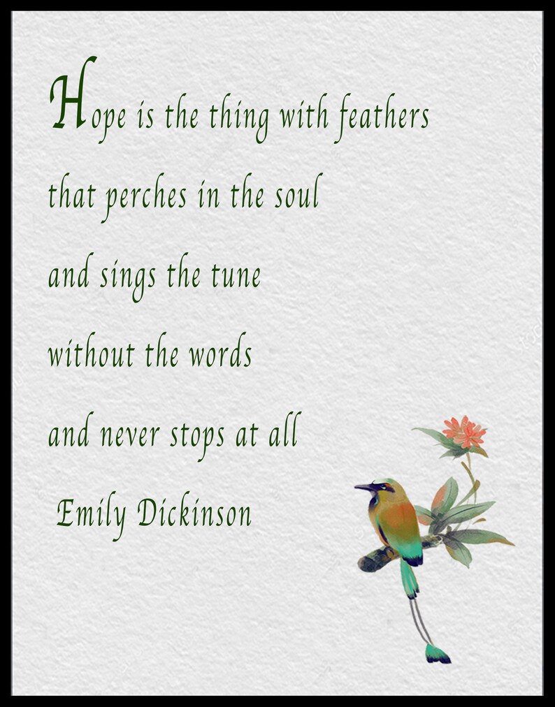 Hope poem by emily dickinson - pitmaz