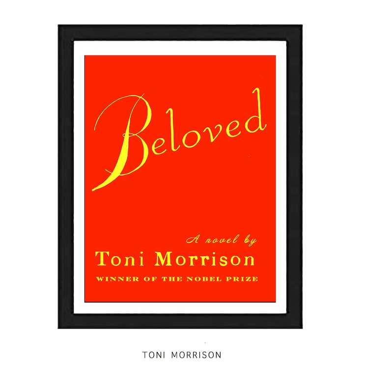 TONI MORRISON BELOVED Book Cover Framed and Unframed 3 Sizes | Etsy