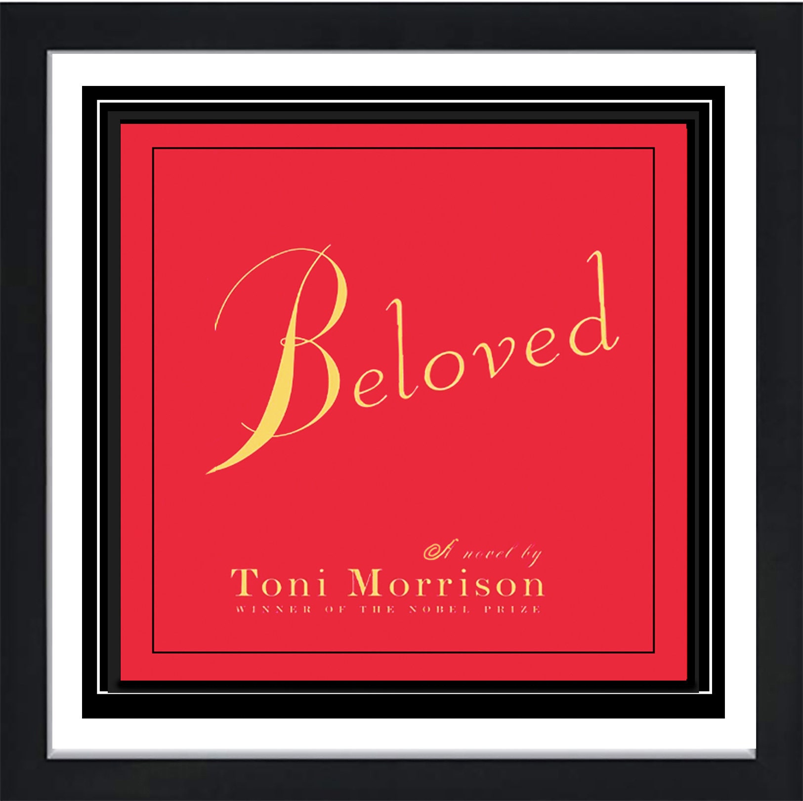 TONI MORRISON BELOVED Book Cover Framed and Unframed 3 Sizes - Etsy