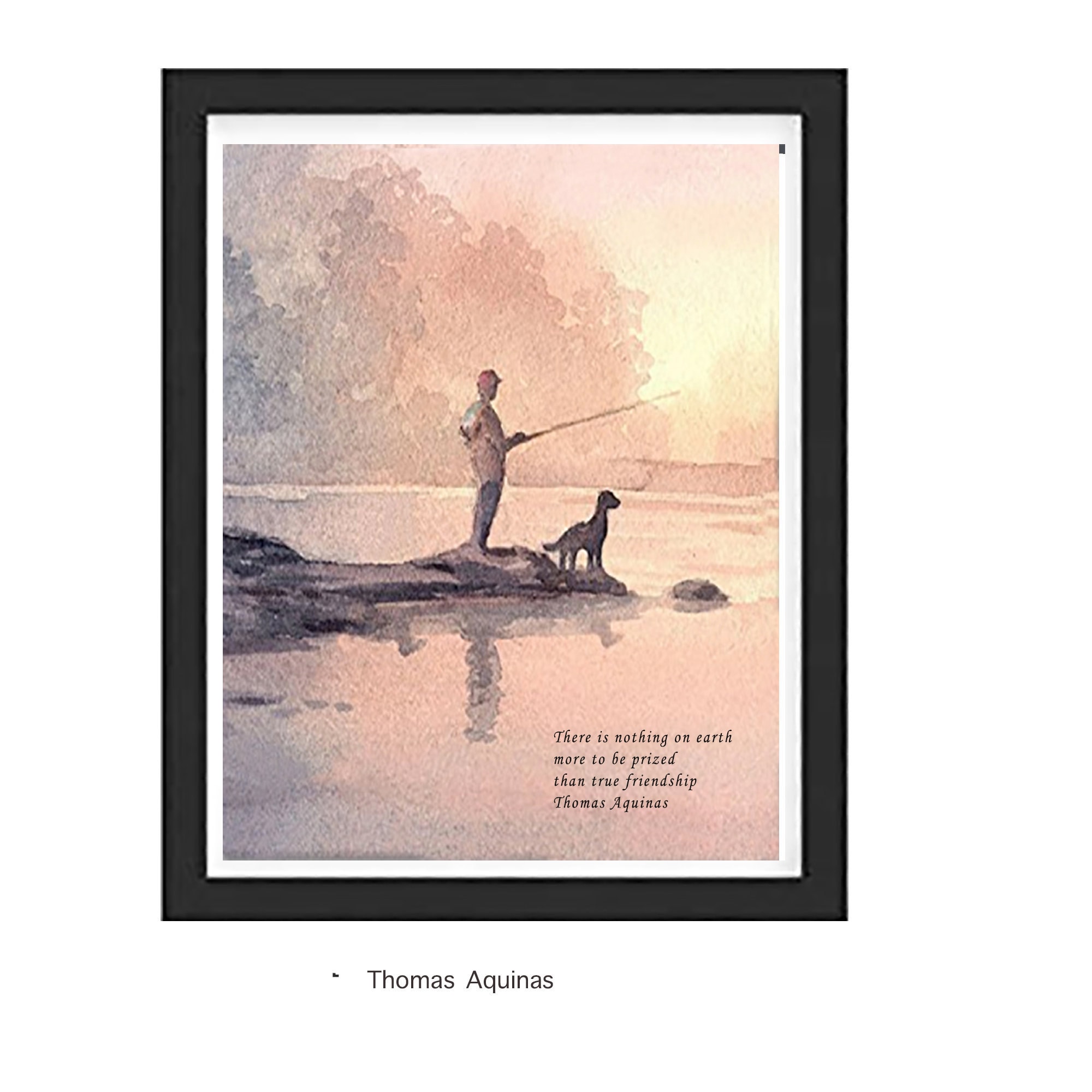 THOMAS AQUINAS FRIENDSHIP Wall Art Quote Framed Print-nothing on Earth ...