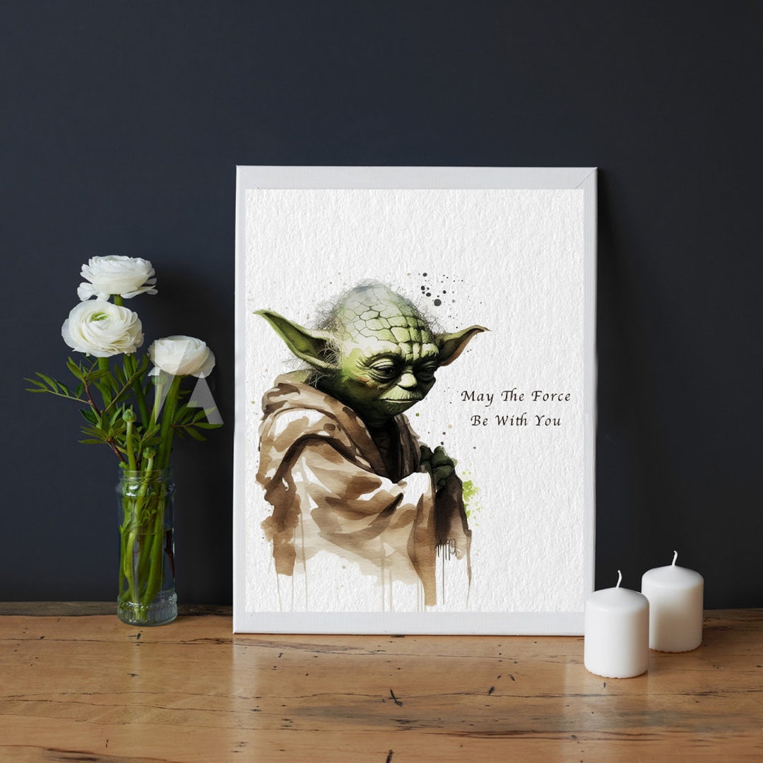 STAR WARS QUOTE May the Force Be With You Yoda Framed Print Graduation ...