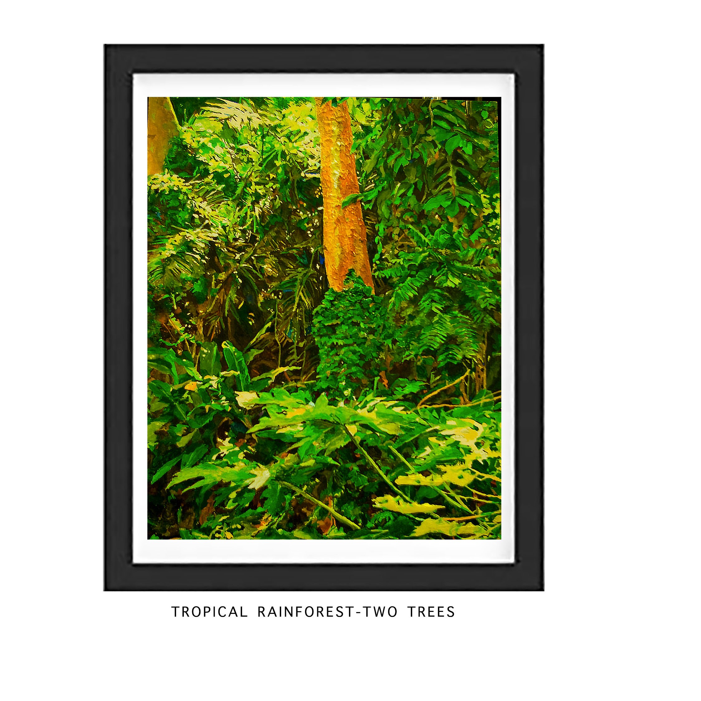 AMAZON RAINFOREST Print of Original Painting Framed and - Etsy