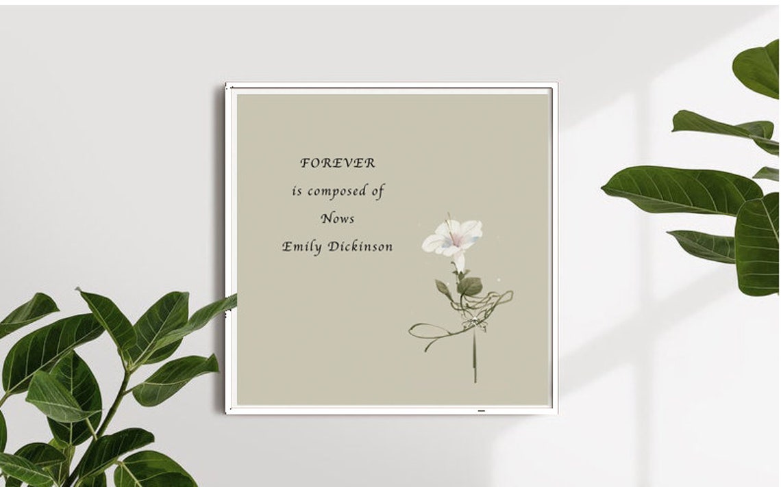 EMILY DICKINSON FOREVER Wall Art Quote Print Framed - Etsy