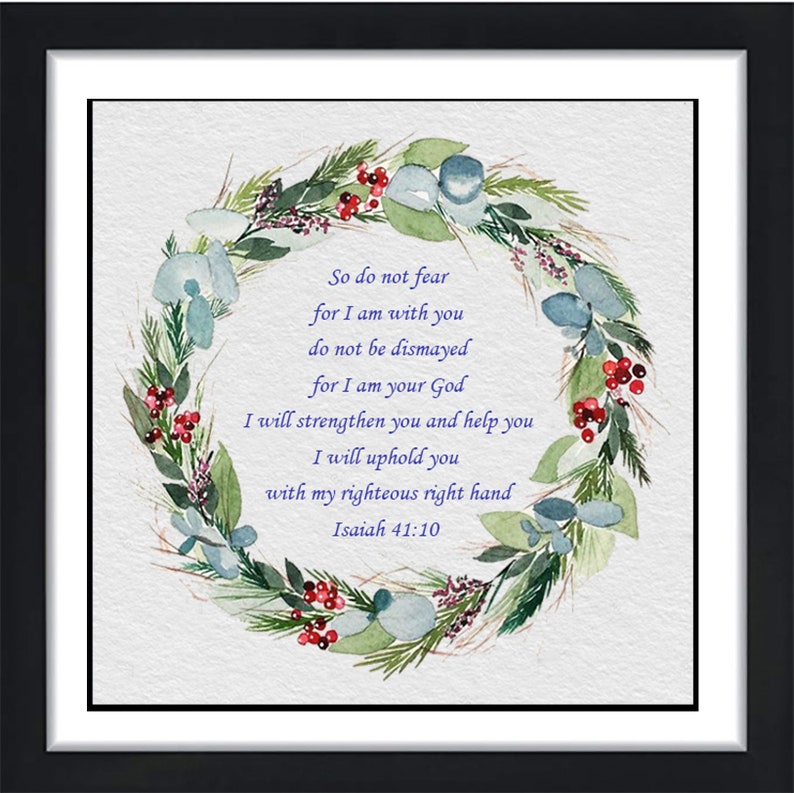 ISAIAH so Do Not Fear for I Am With You Bible - Etsy