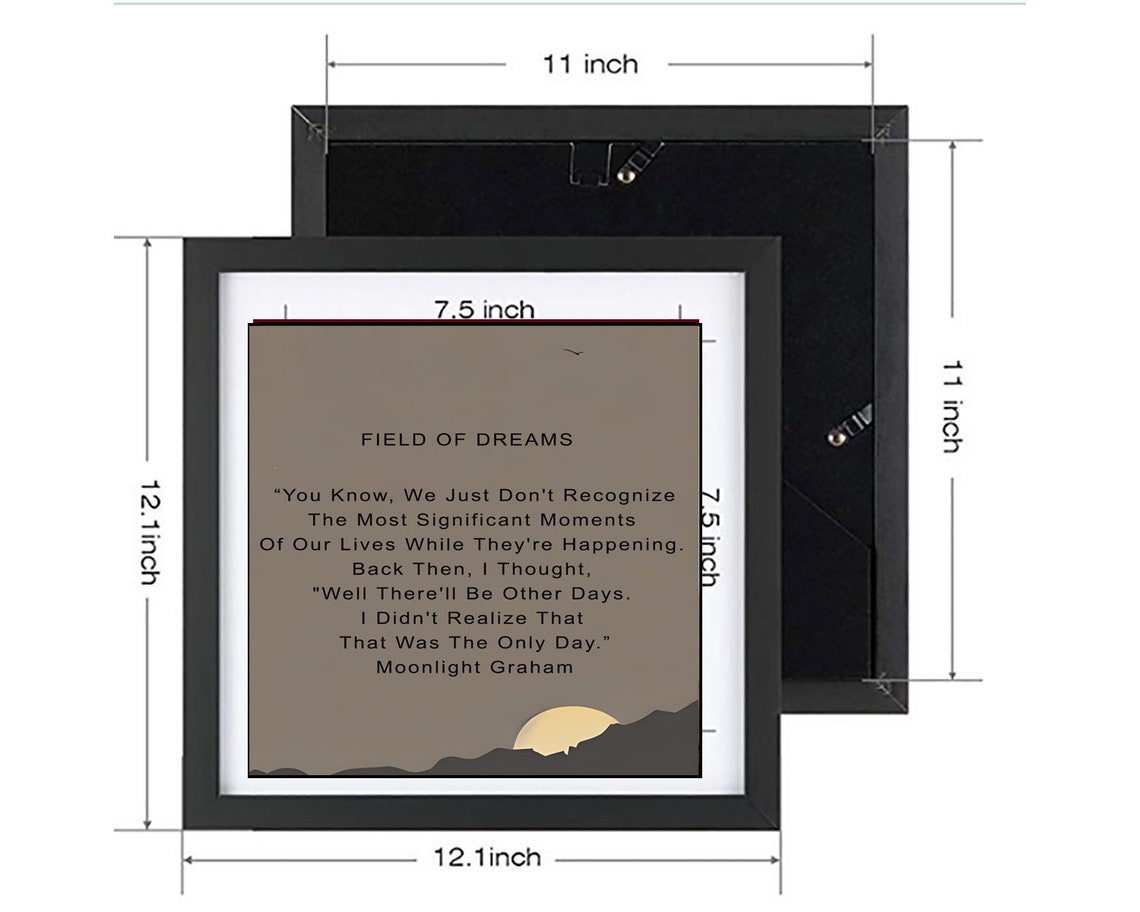 FIELD OF DREAMS Moonlight Graham Quote Significant Moments Baseball - Etsy