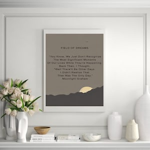 FIELD OF DREAMS Moonlight Graham Quote Significant Moments Baseball - Etsy