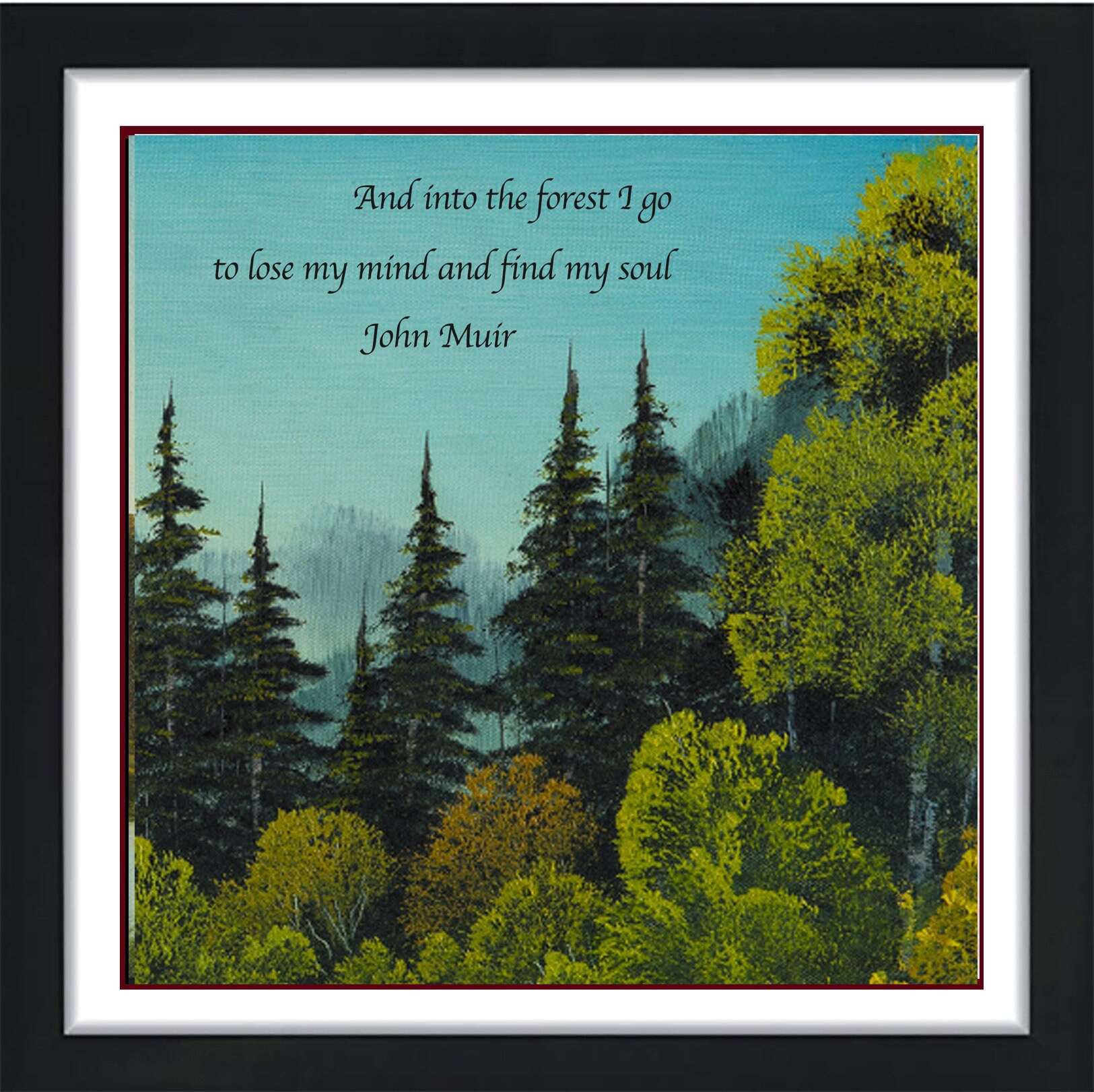 JOHN MUIR FRAMED Print and Into the Forest I Go Men's - Etsy Ireland