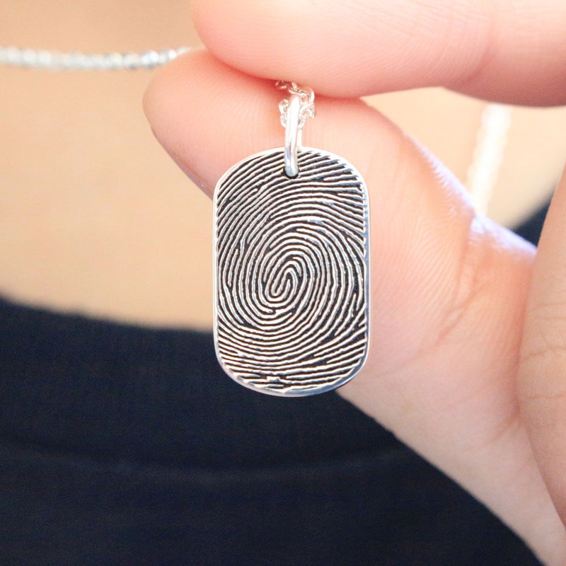 Fingerprint Necklace - Etsy