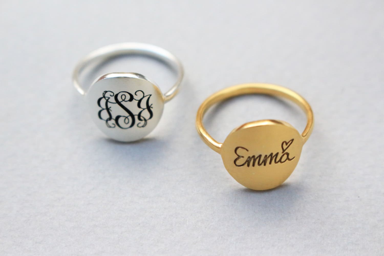 Engraved Handwriting Ring Custom Signature Ring Name Ring - Etsy
