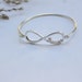 Personalized Infinity Bangle - Eternity Bangle in Sterling Silver ...