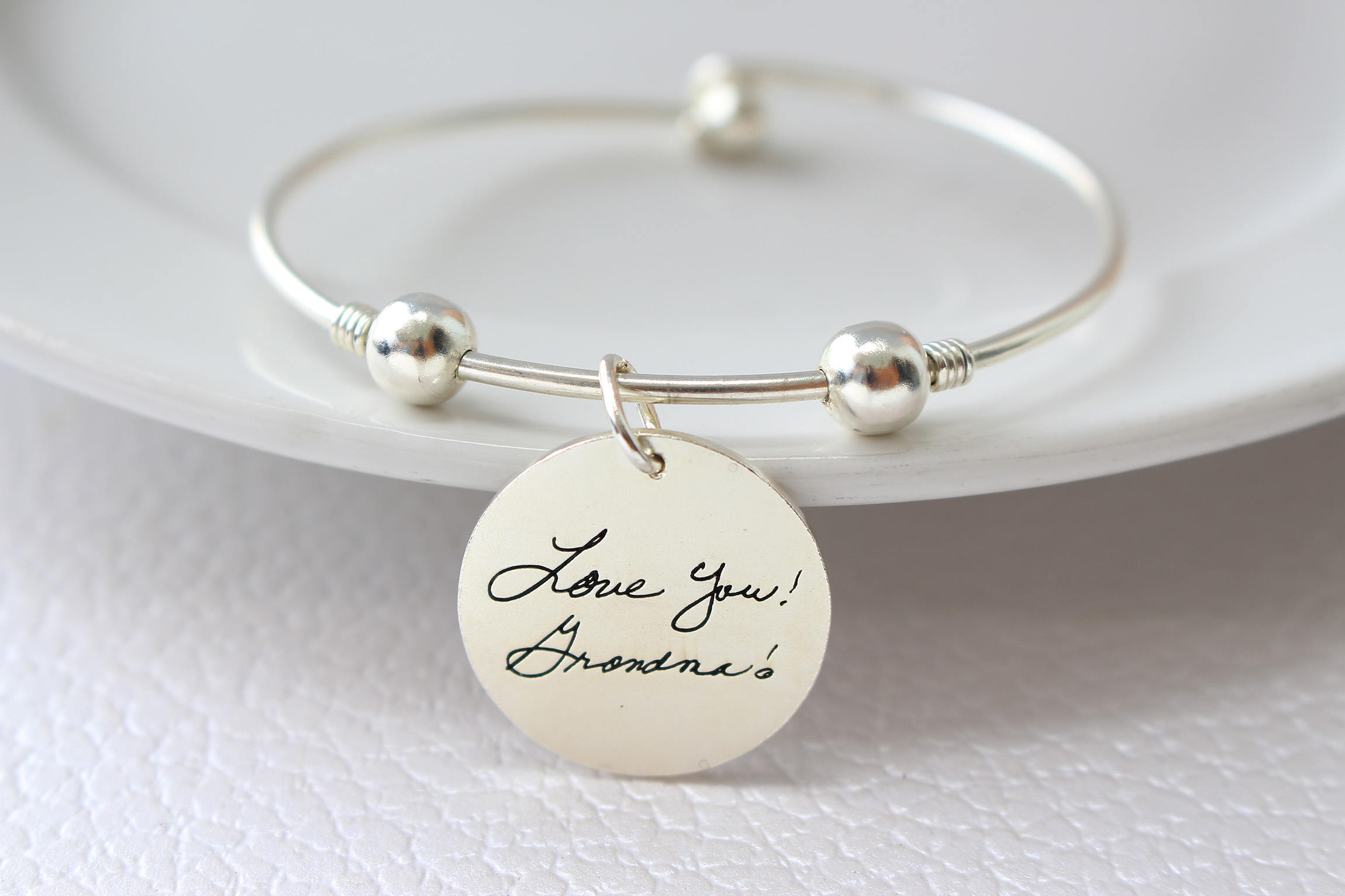 Actual Handwriting Bracelet Personalized Signature Bracelet | Etsy