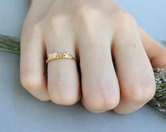 Personalized Name Ring Keepsake Jewelry in Sterling Silver - Etsy