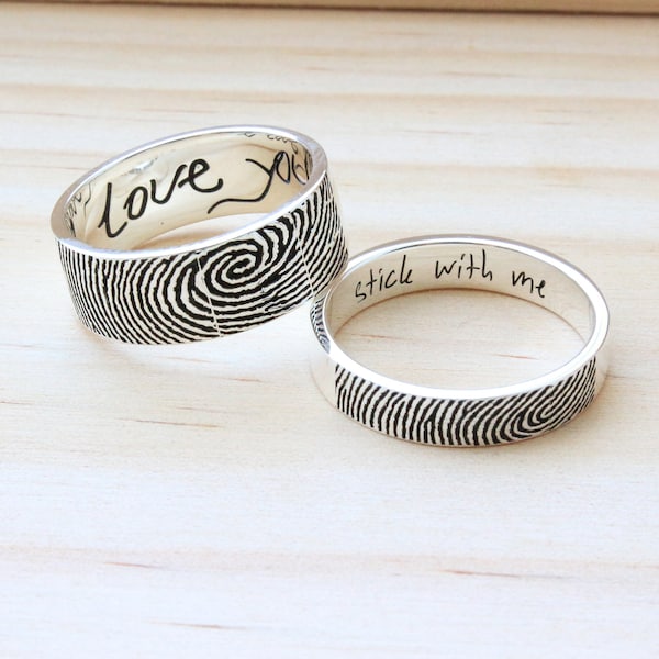 Fingerprint Ring - Etsy
